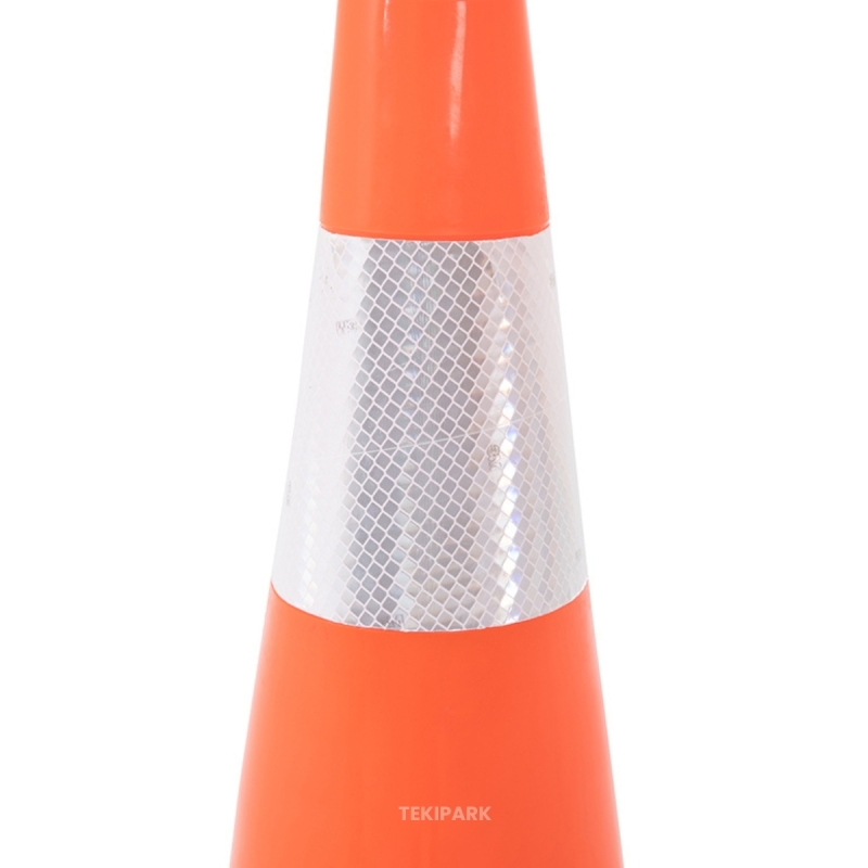 Cono de obra con base lastrada, Altura 75 cm - Tekipark