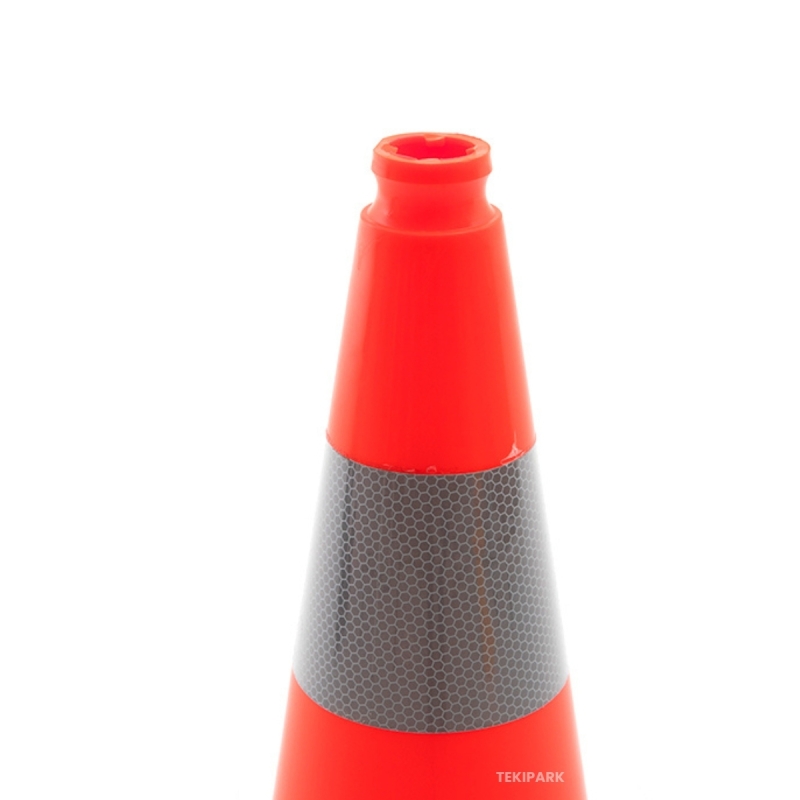 Cono de seguridad con base lastrada clase 2 - Tekipark