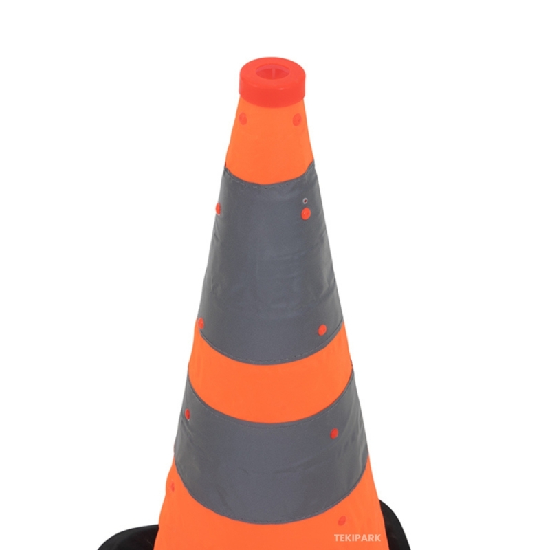 Cono de obra plegable con LED Alt. 70 cm - Tekipark